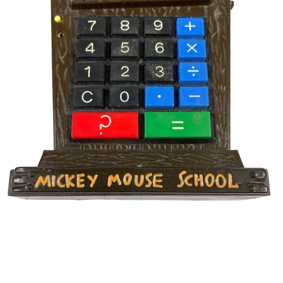 Disney | Toys | Vintage Mickey Mouse School Quiz Calculator 98 Unisonic ...